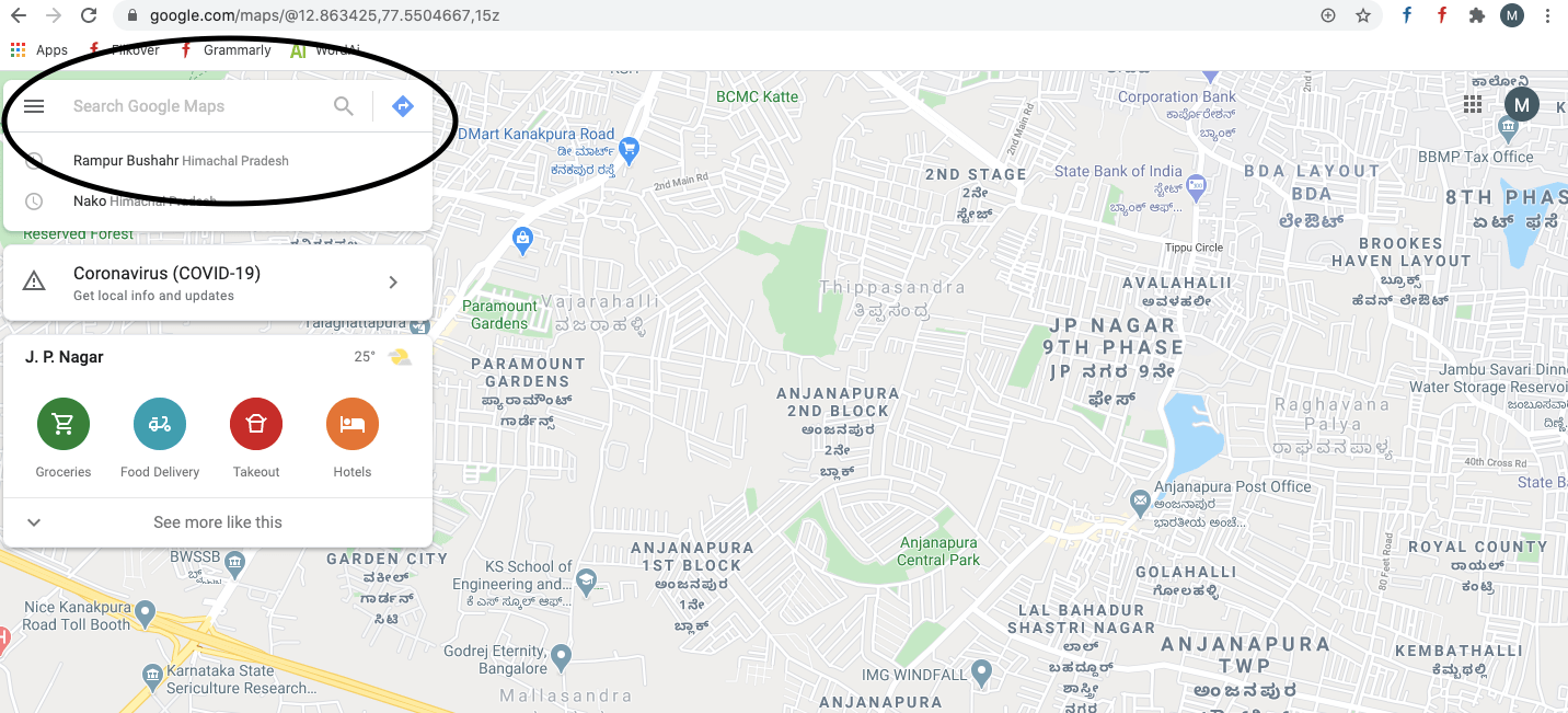 Find COVID Testing Centres Using Google Maps - Travelmynation